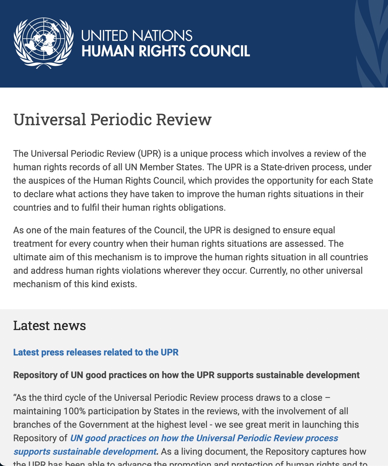 UNIVERSAL PERIODIC REVIEW: Immigration Detention in India, Morocco ...