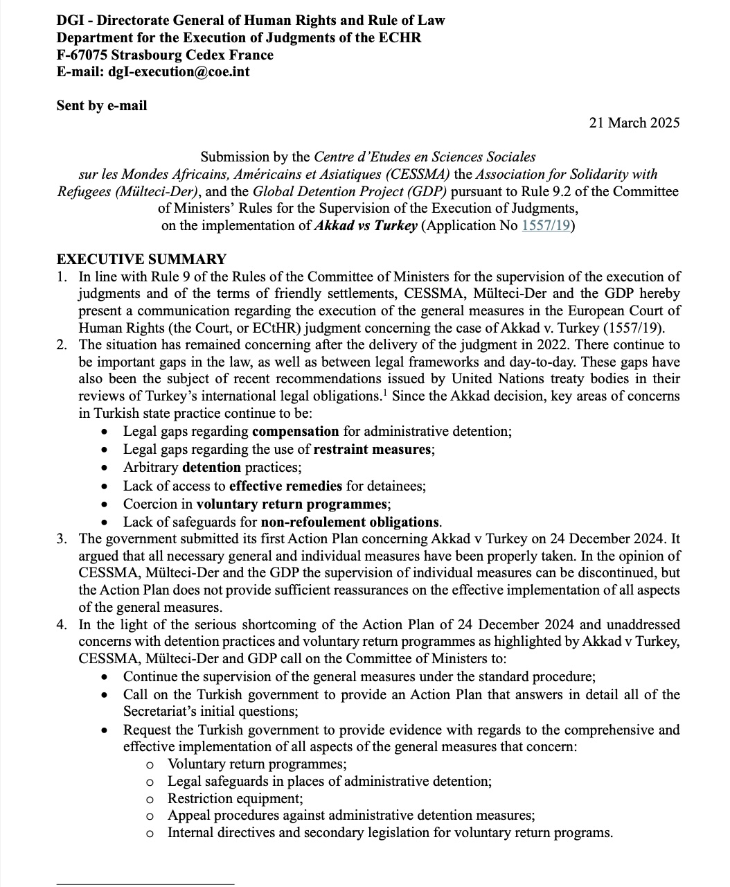 Rule 9.2 of the Committee of Ministers’ Rules for the Supervision of ...